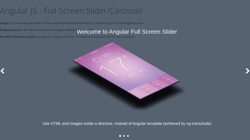 Angular Full Screen Slider/Carousel