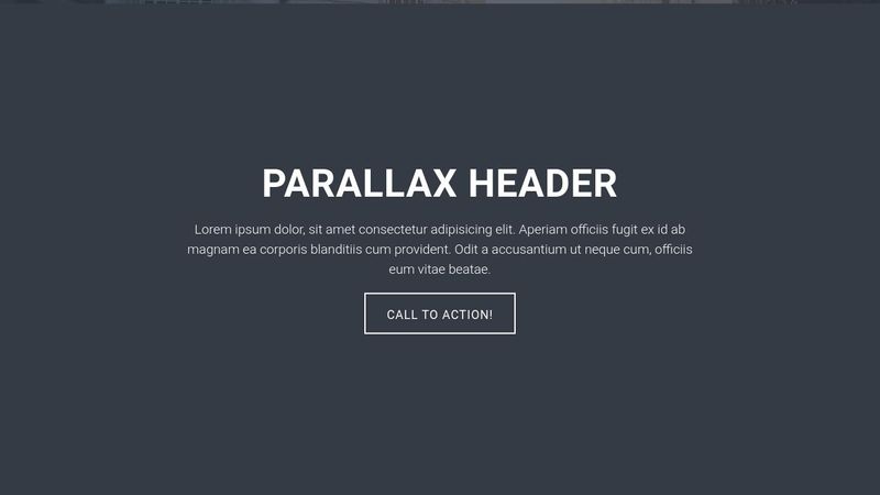 parallax Header