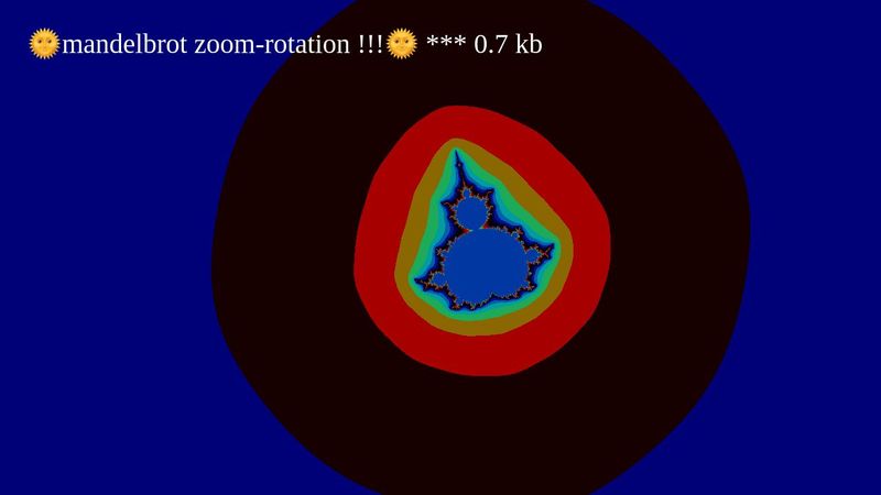 mandelbrot zoom-rotation webgl
