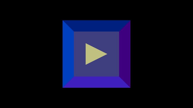 CSS 3D cube with minified CSS (facing straight)