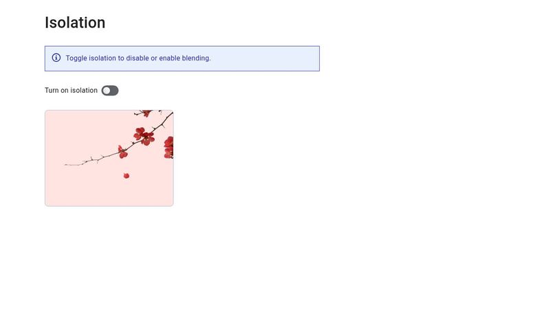 Learn CSS - Isolation