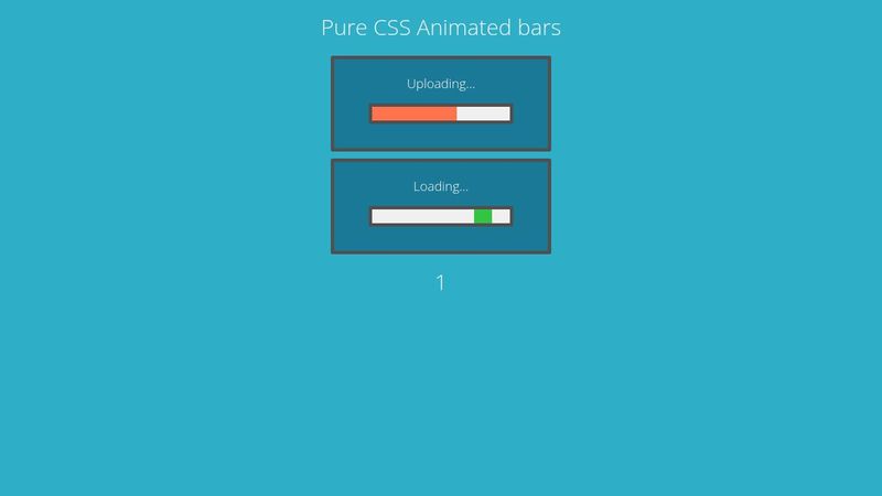 Pure CSS Animated bars