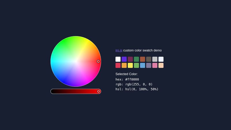 iro.js custom color swatch demo