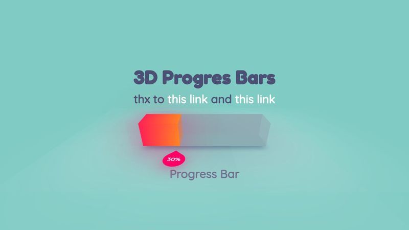 3D Progress Bars [Day 04]