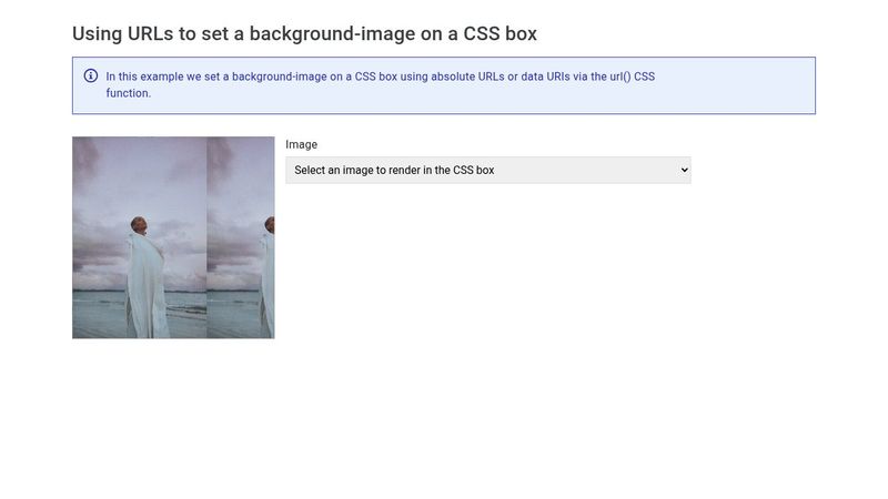 Learn CSS: Using URLs to set a background-image on a CSS box