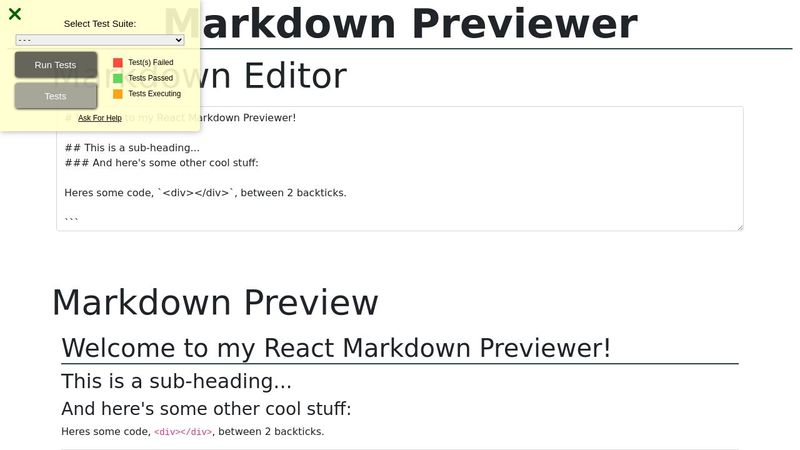 Markdown Previewer