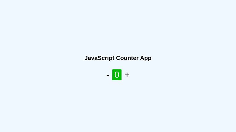 Practical JavaScript: Counter app
