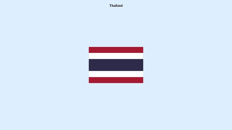 CSS Flag : Thailand