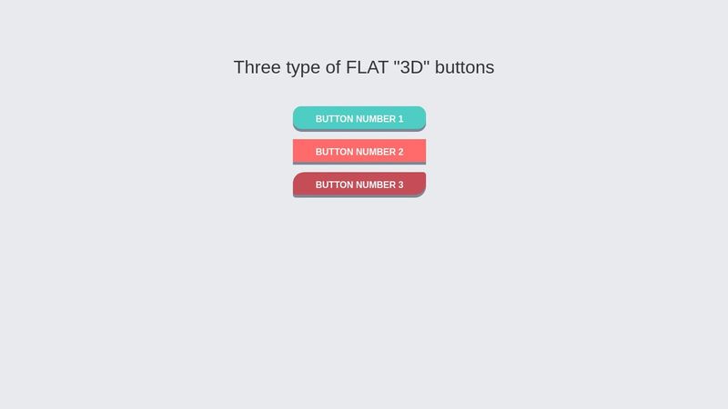 Flat "3d" buttons