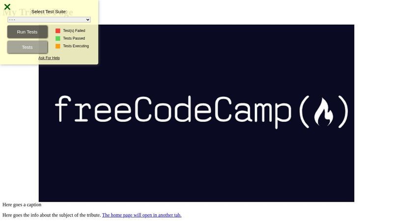 Tribute Page FreecodeCamp
