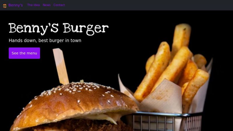 burger website - sass bootstrap
