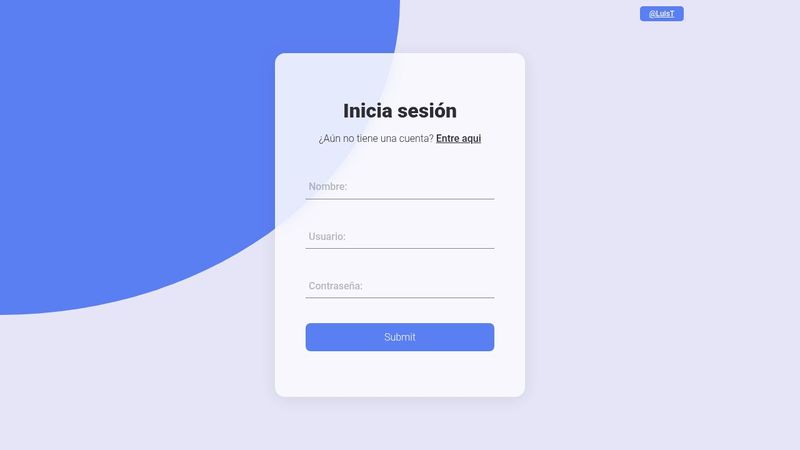 Inicio de sesión con HTML/CSS