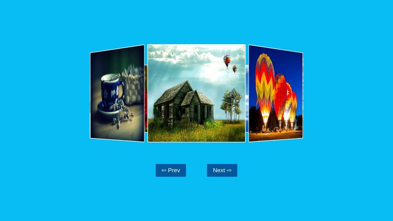3d image slider using javascript