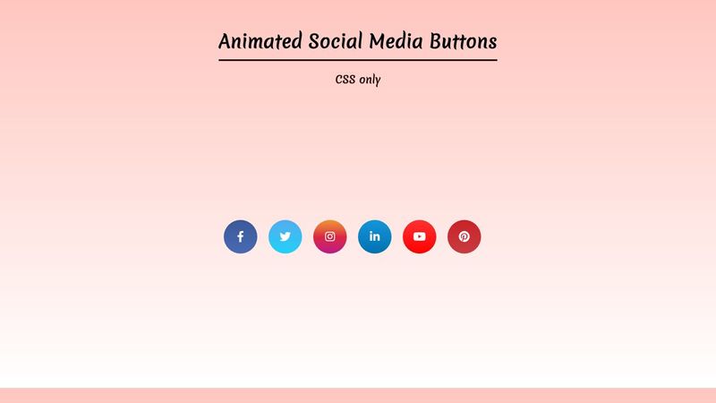Animated Social Media Buttons (CSS only)