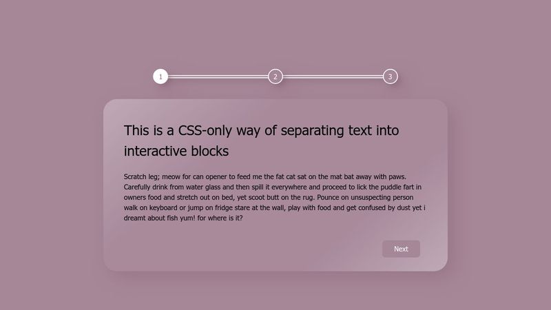 Text in Steps (CSS only)