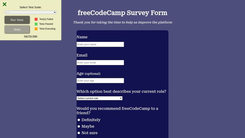 freecodecamp-form-assignment