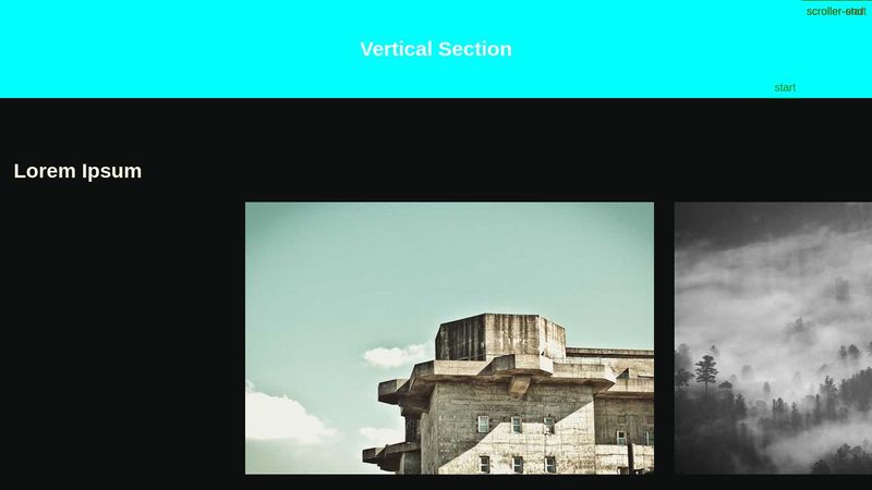 Horizontal sections - ScrollTrigger