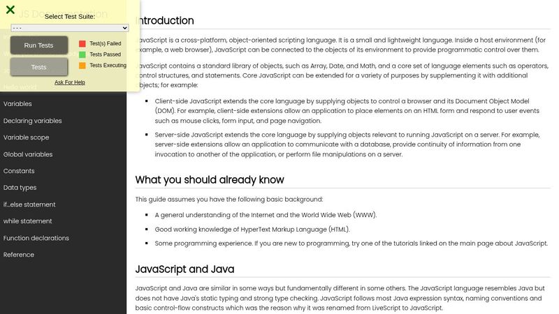 Exercise: Technical Documentation Page
