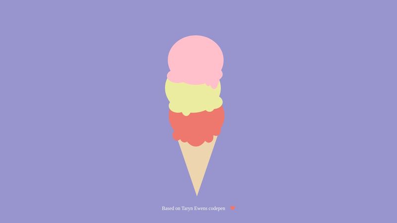 Pure CSS Ice Cream | CSS Sorvete