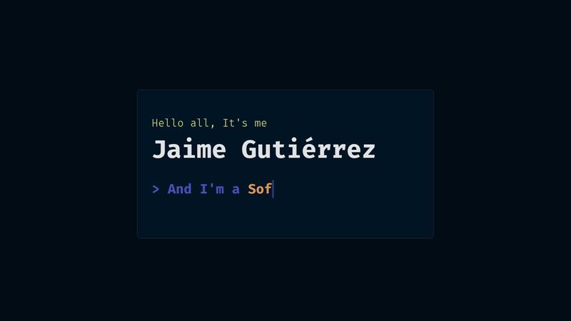 Typing Animation experiment w/ CSS