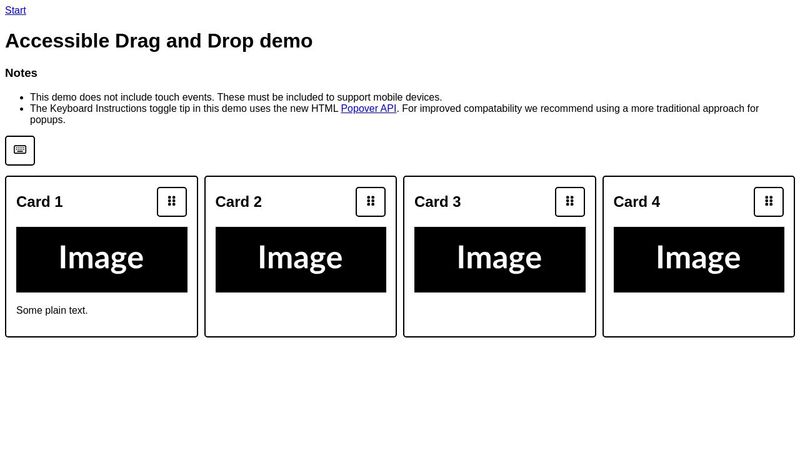Accessible Drag & Drop