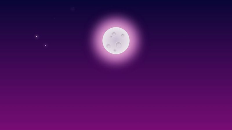 css night moon animation
