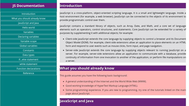 A Technical Documentation Page FreeCodeCamp