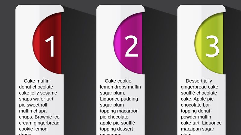 List items infograhic css html 14