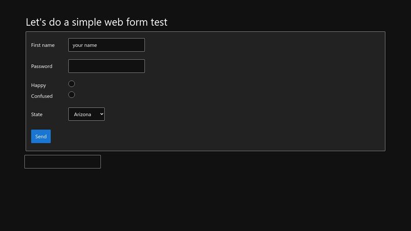 A simple form example