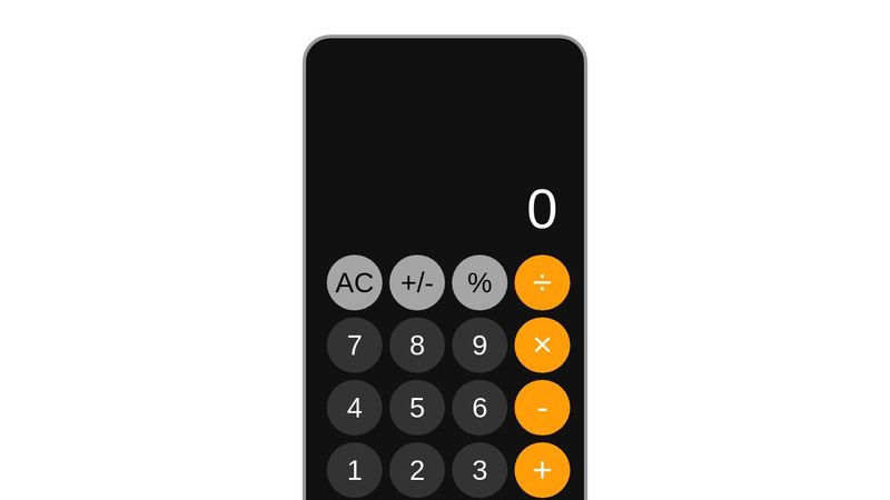Apple IPhone Calculator