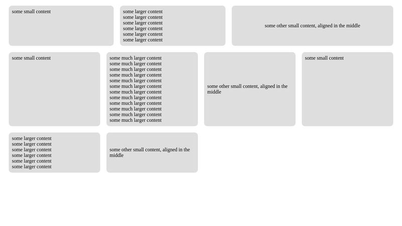 Flexbox stretch and num columns example