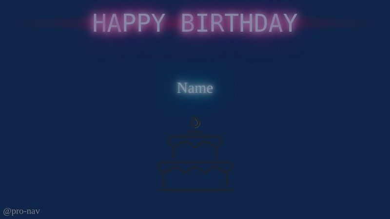 Happy Birthday (Tone.js)