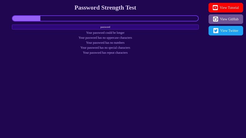 Password Strength Checker
