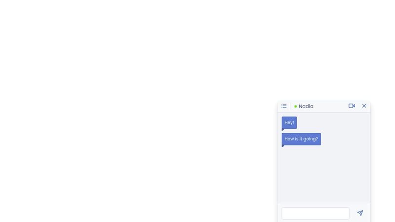 Responsive chat window