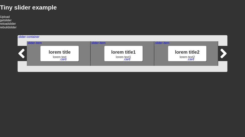 vue with tiny-slider js