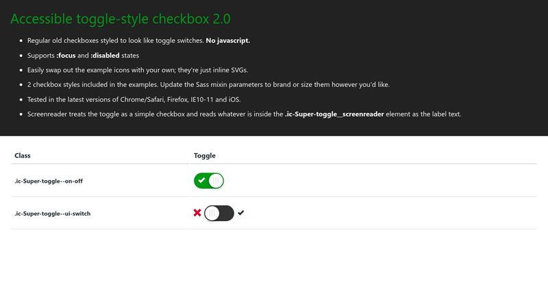 Accessible toggle-style checkbox 2.0