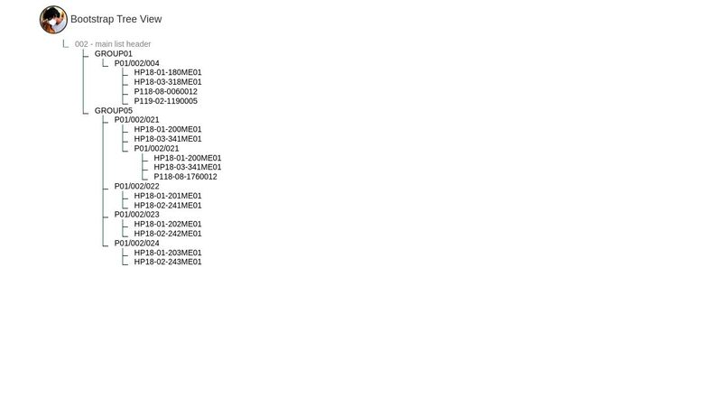 Bootstrap Tree View-dumiyaa