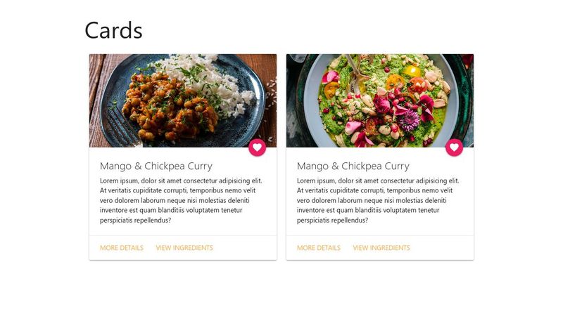 Materialize CSS (Cards)