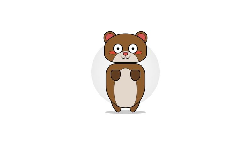 Animated bear | pure CSS