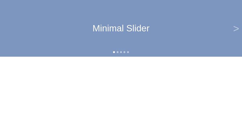 Minimal Slider (Pure CSS)