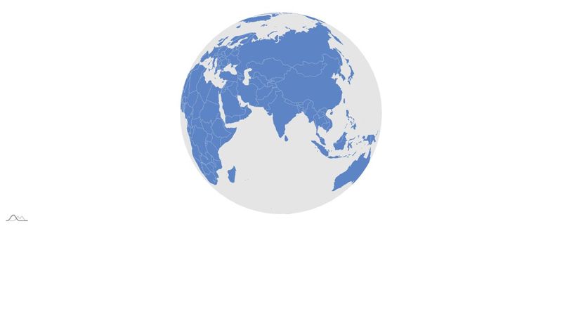 Rotate Globe to a Selected Country