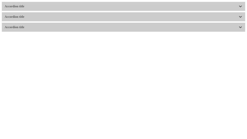 Accordion CSS Only - No framework - No Bootstrap