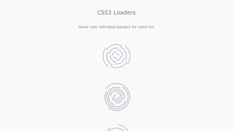 CSS3 Loaders