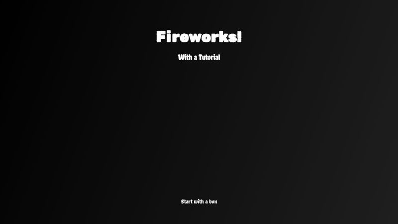 Simple CSS Fireworks