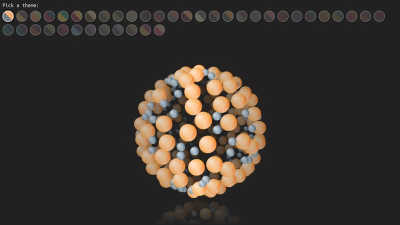 Pure CSS sphere of spheres (non-intersecting)