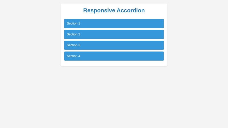 Responsive Accordion