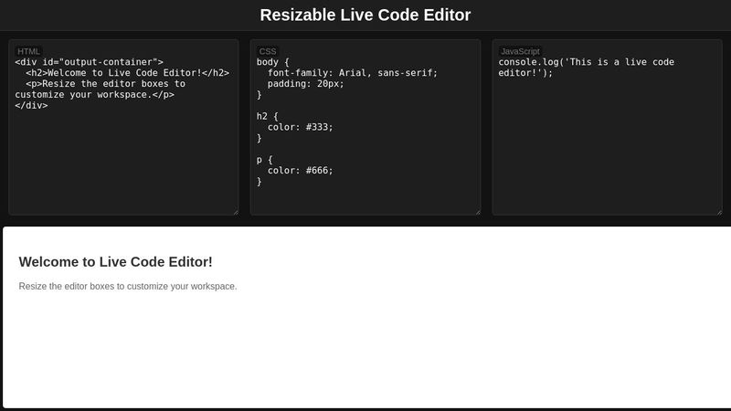 Live code