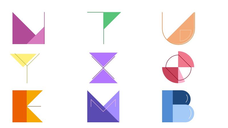 Pure css with English alphabet design