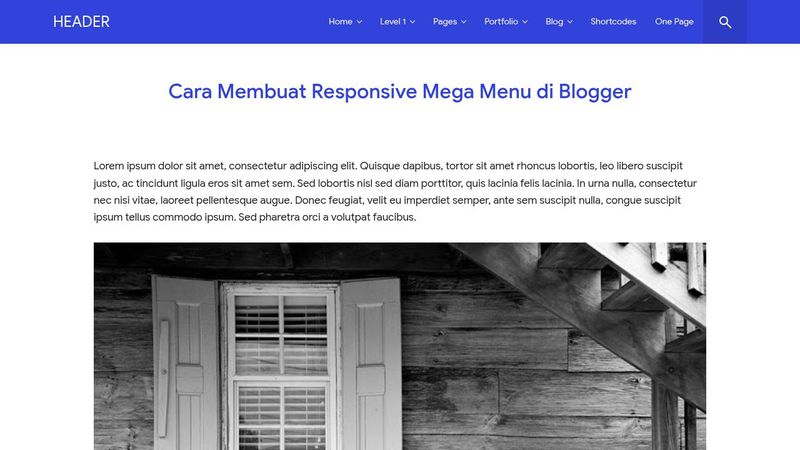 Cara Membuat Responsive Mega Menu di Blogger