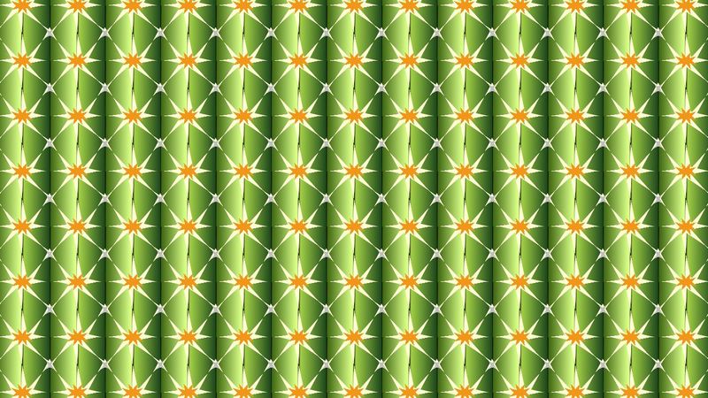 Cactus Texture Tessellated Pattern - No Div - Pure CSS